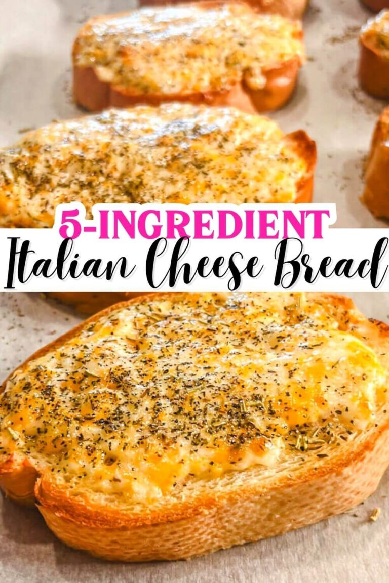 Quick 5-Ingredient Italian Cheese Bread Recipe - Our Crow's Nest