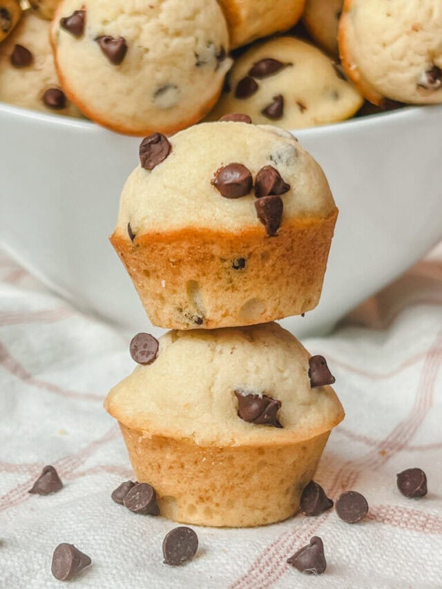 Mini Chocolate Chip Muffins (Little Bites Copycat Recipe) - Our Crow's Nest