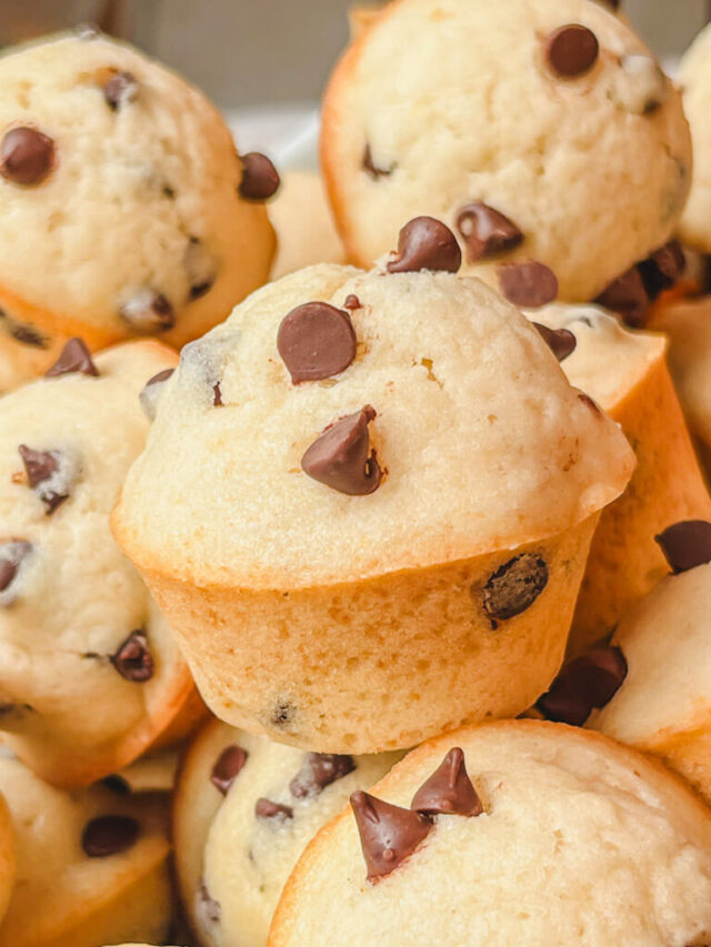 Mini Chocolate Chip Muffins (Little Bites Copycat Recipe) - Our Crow's Nest